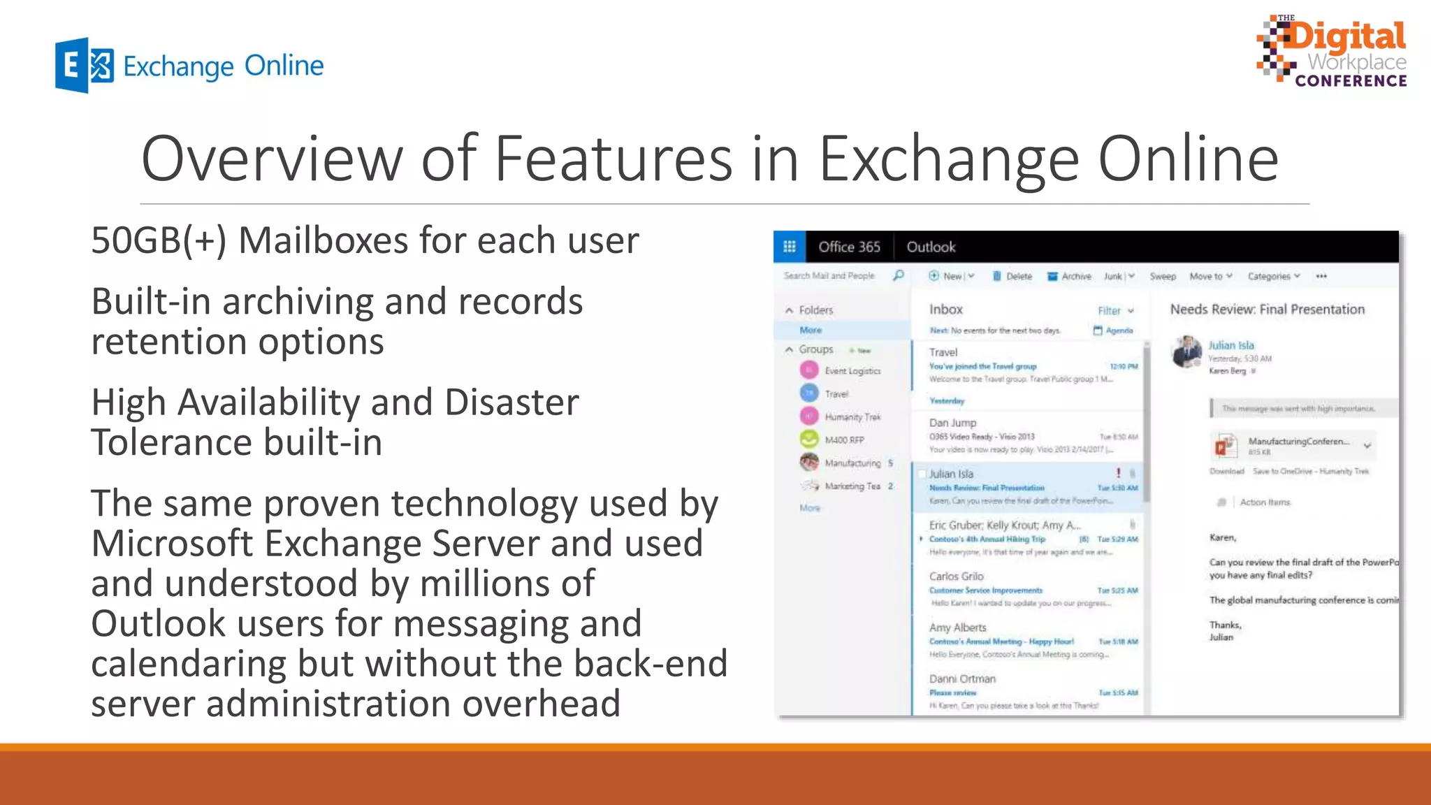 Understanding the Tools and Features of Office 365 - New Zealand Digital Workplace Conference ...