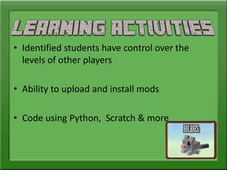 Minecraft in the classroom | PPT