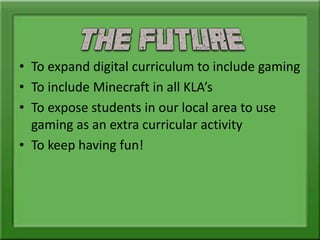 Minecraft in the classroom | PPT
