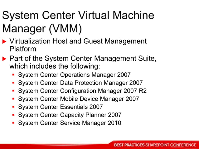 SharePoint 2010 Virtualization | PPT
