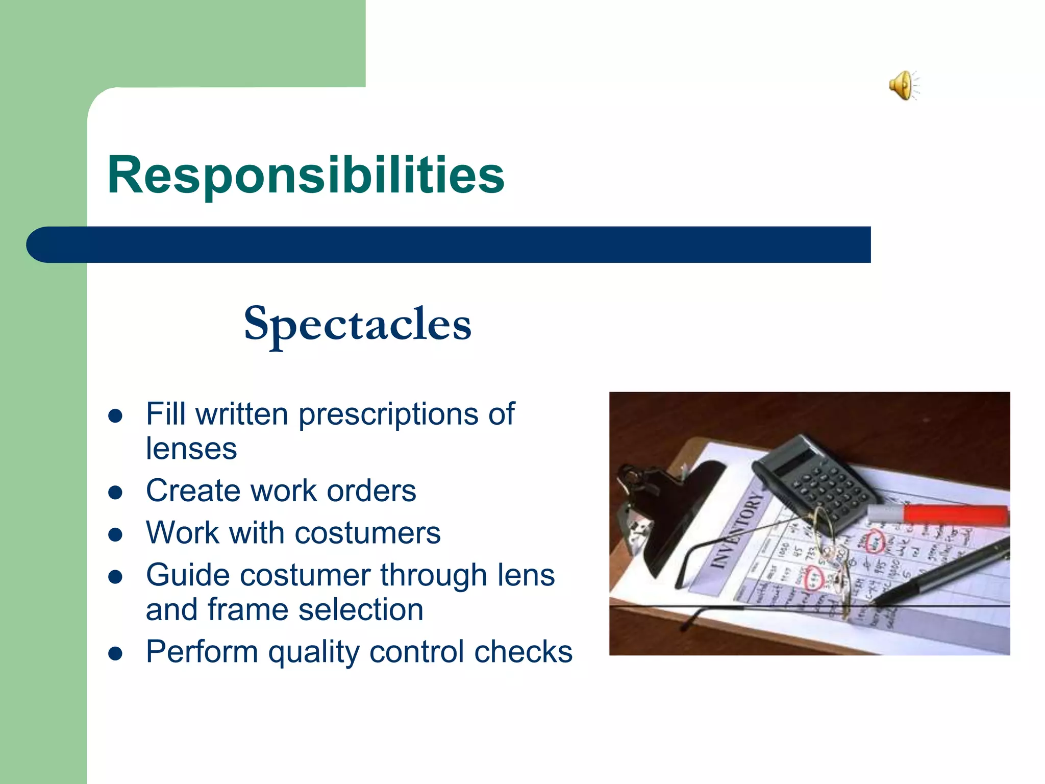 Introduction to Ophthalmic Dispensing | PPTX