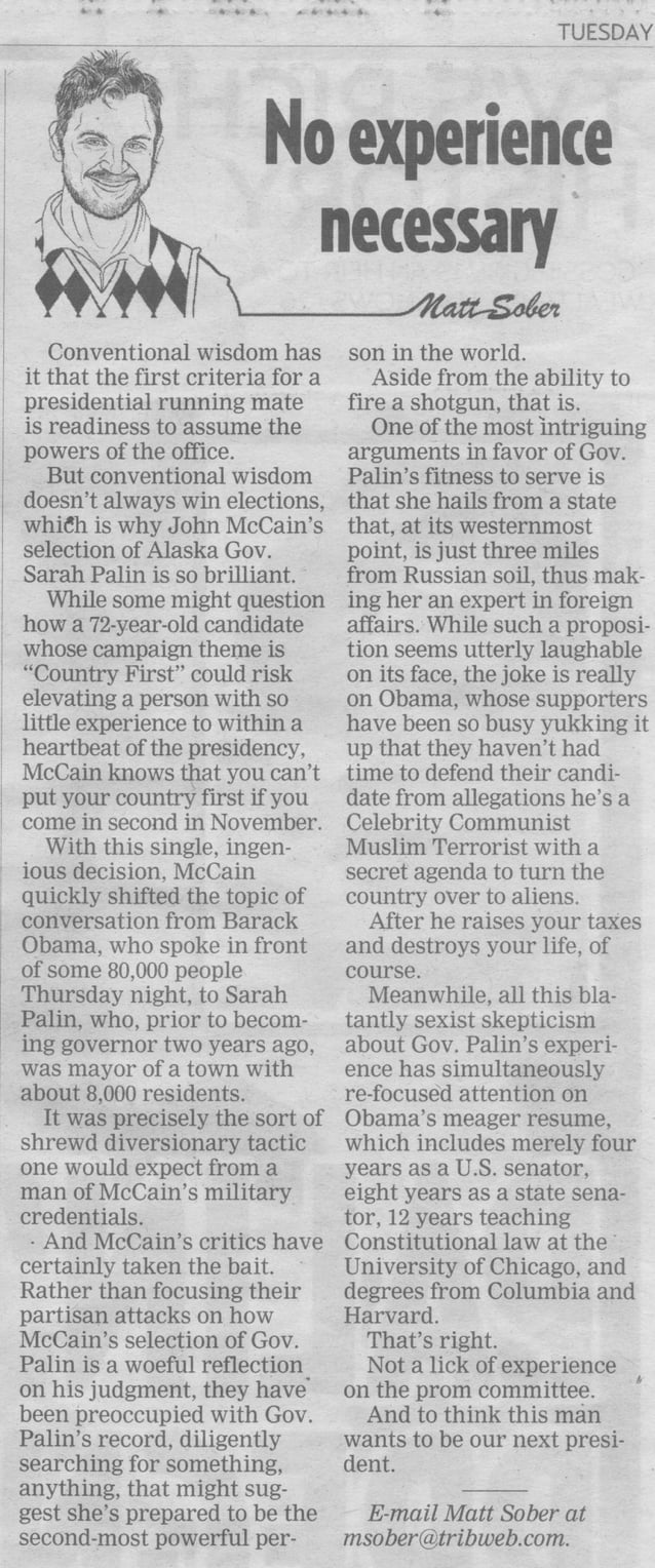 Newspaper column | PDF