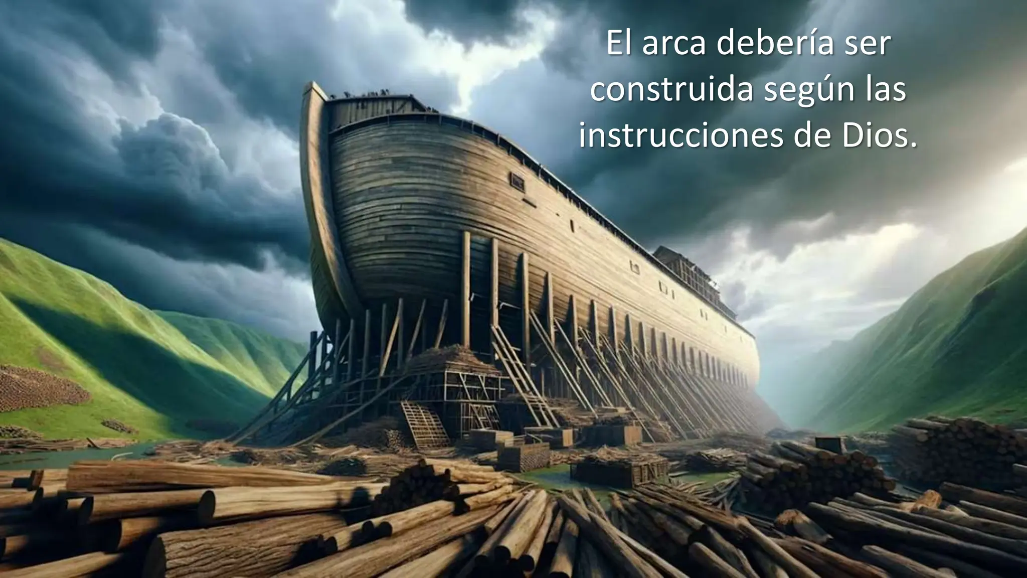Noe construyó un arca para la salvación del diluvio | PPSX ...