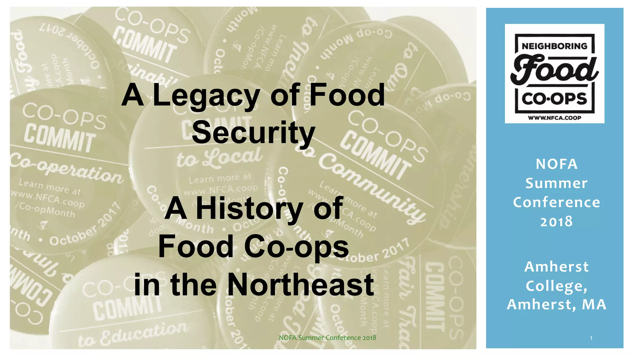 A Legacy of Food Security: A History of Food Co-ops in the Northeast | PPT