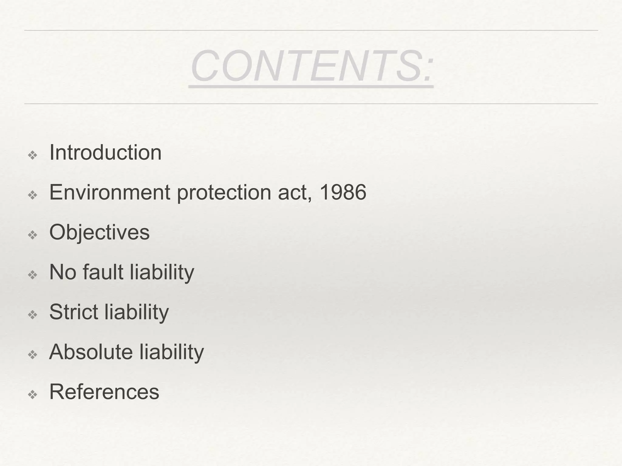 No fault liability , strict liability, absolute liability, oleum gas case, Bhopal gas tragedy | PPTX