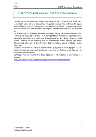 NOFC: Normes de Convivència | PDF