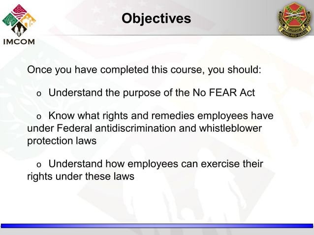 EEO No Fear Training Slides - 2014 | PDF
