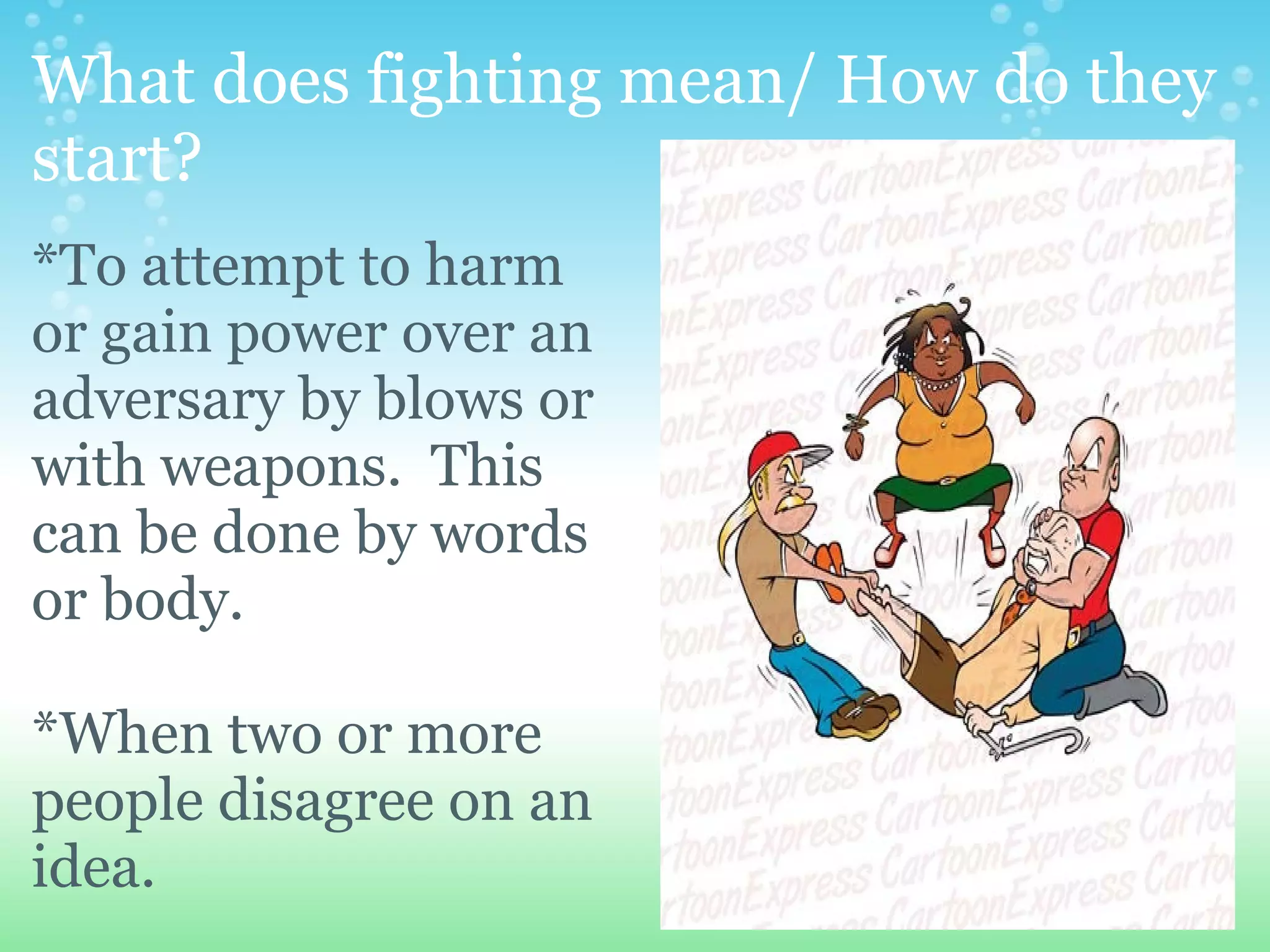 No fighting please_ | PPT