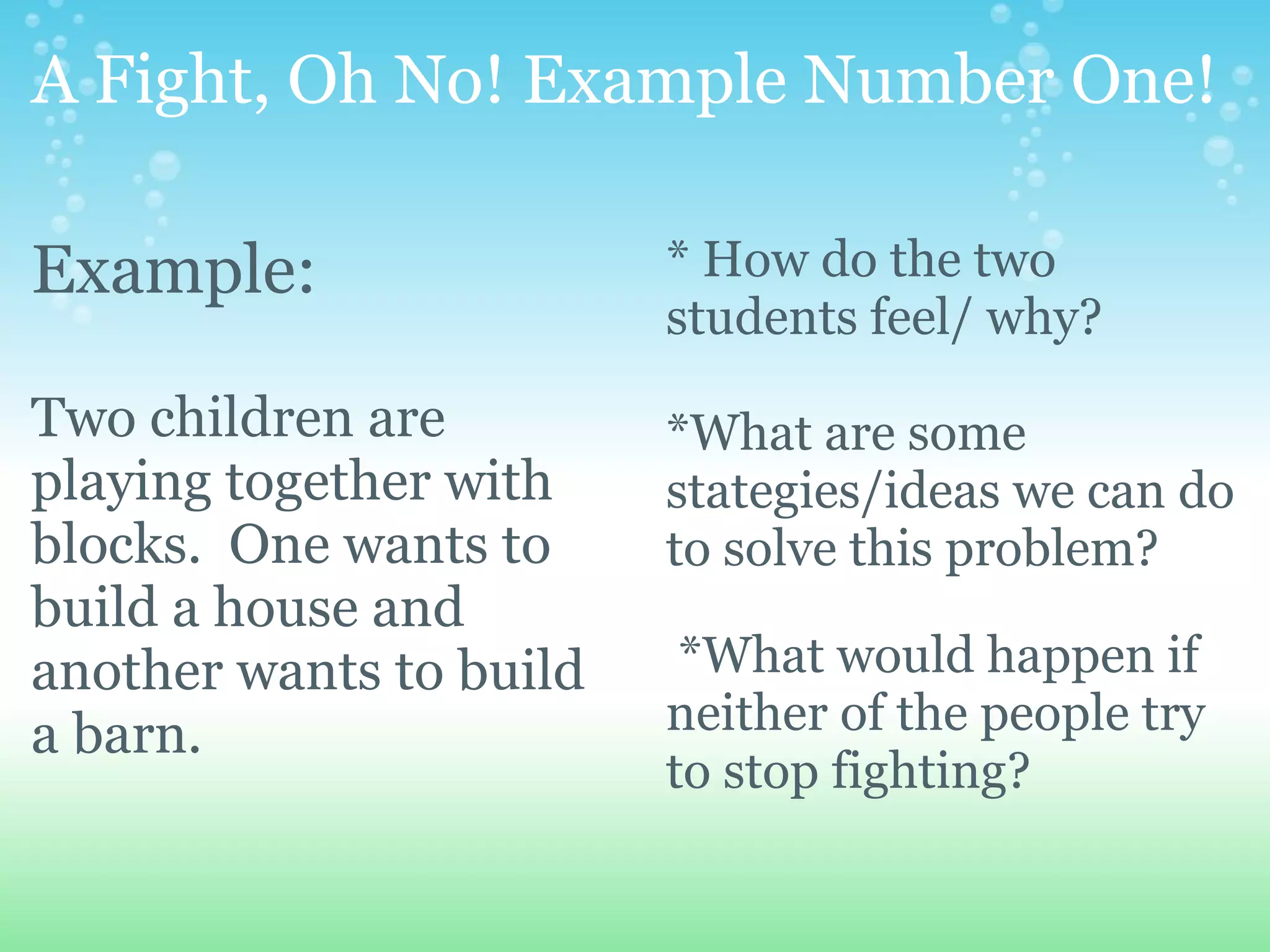No fighting please_ | PPT
