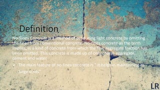 No finess concrete | PPTX