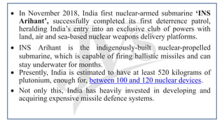 No First Use’ policy of nuclear weapons | PPT
