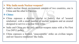 No First Use’ policy of nuclear weapons | PPT