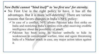 No First Use’ policy of nuclear weapons | PPT