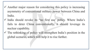 No First Use’ policy of nuclear weapons | PPT