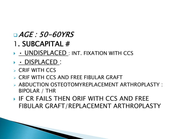 Proximal Femur Fractures with NOF & IT | PPT