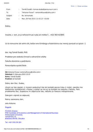 Email Communications, obligatory foreign language | PDF