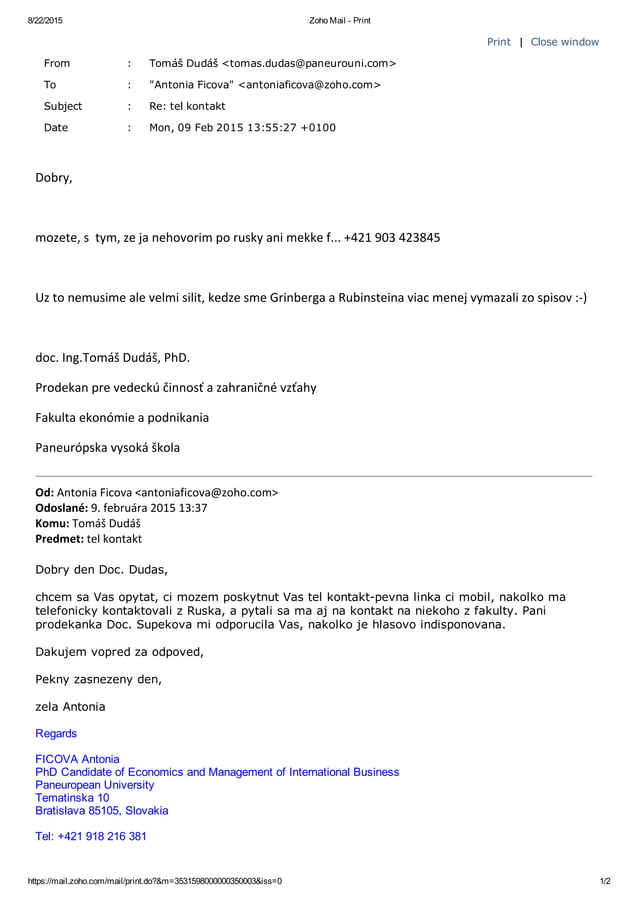 Email Communications, obligatory foreign language | PDF