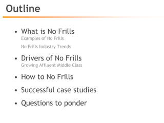 No Frills Economy | PDF