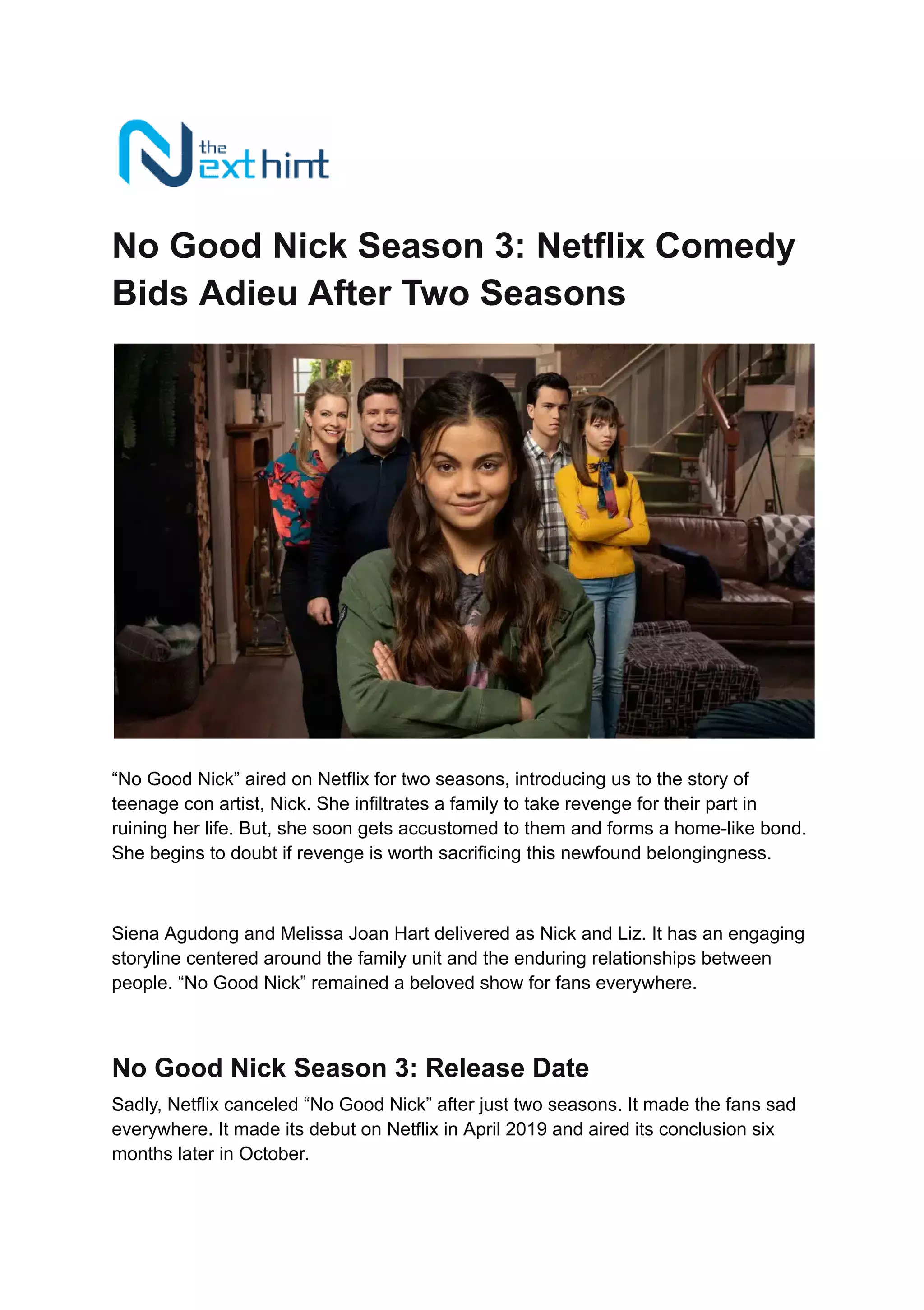No Good Nick Season 3: Netflix Comedy Bids Adieu After Two Seasons ...