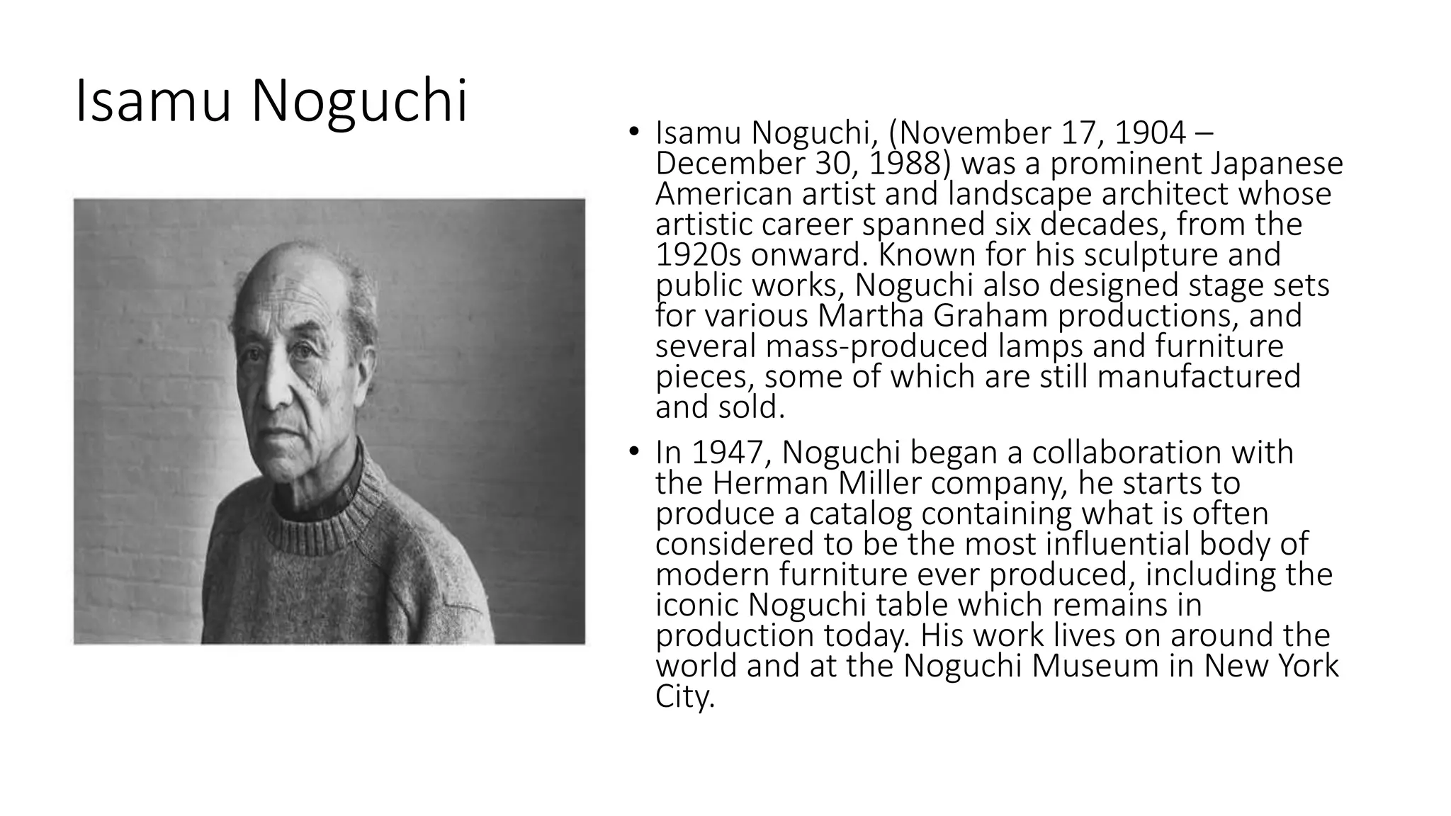Noguchi presentation | PPTX | Interior Decorating | Home & Garden