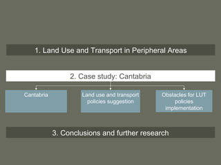 Land Use and Transport Integrated Policies in Peripheral Areas | PPS