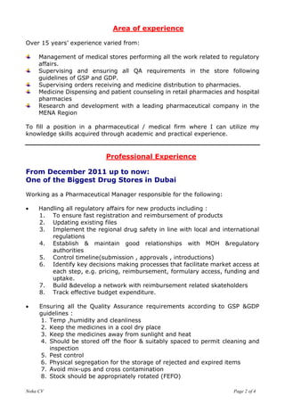 Noha cv last update | PDF