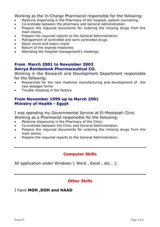 Noha cv last update | PDF
