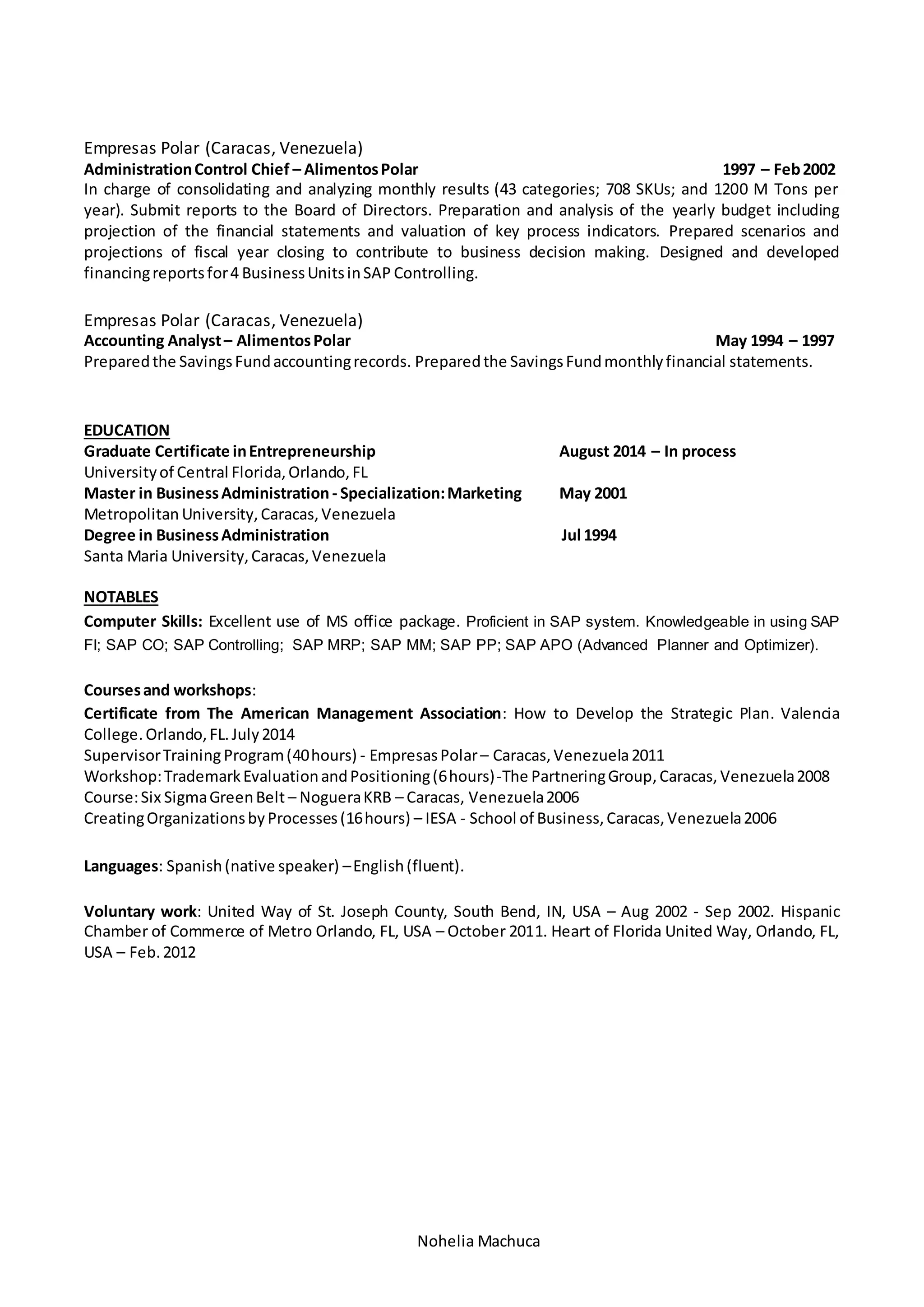 Nohelia Machuca - Resume | DOCX