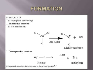 REACTION INTERMEDIATE ,CARBENE,CARBOCATION,CARBANION,FREE RADICLE ...