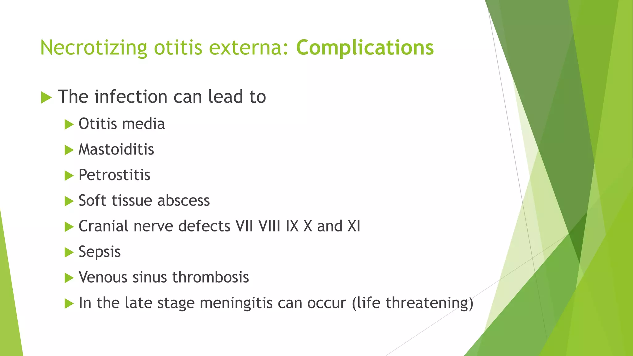 Necrotizing Otitis Externa | PPTX