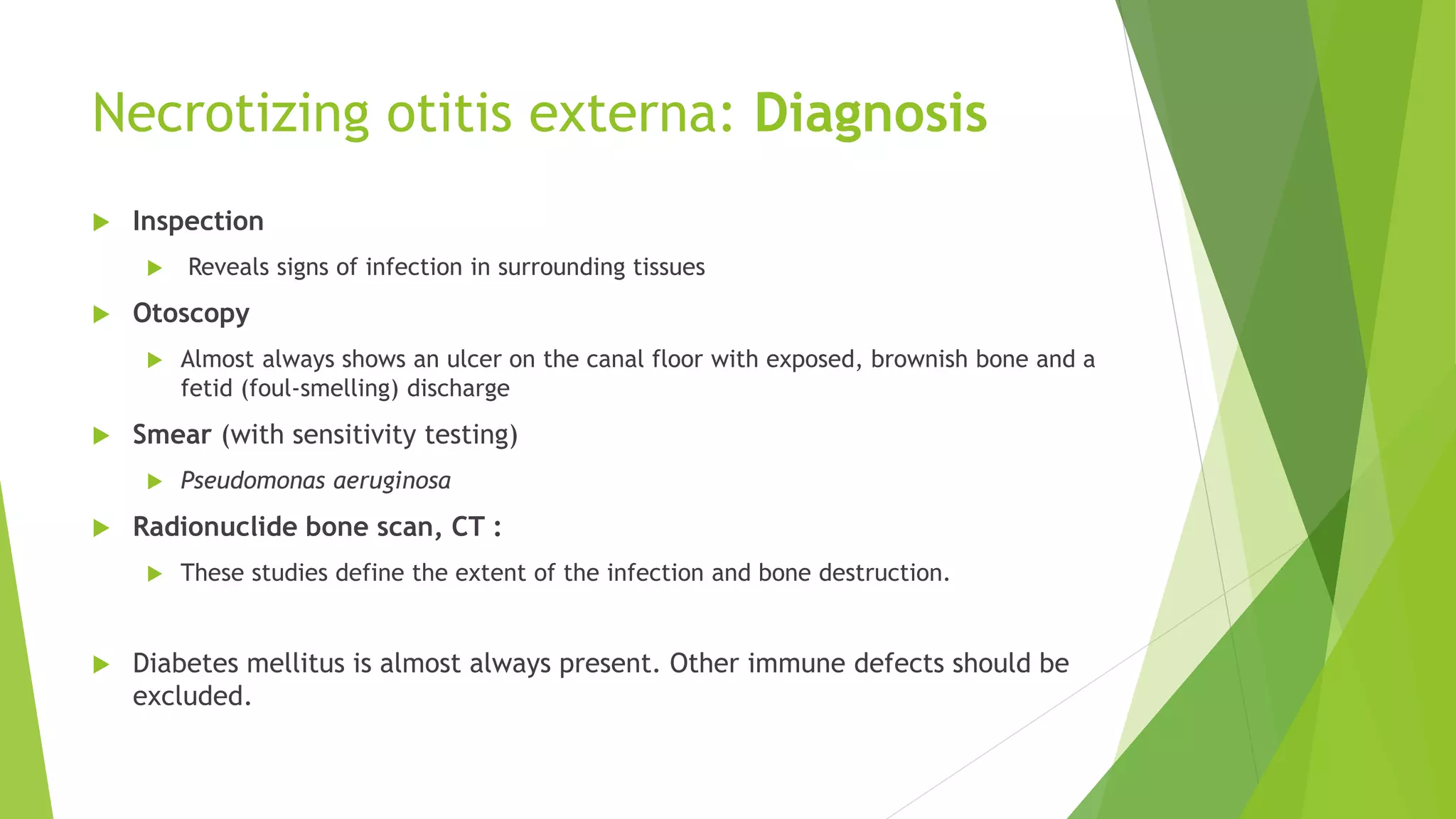 Necrotizing Otitis Externa | PPTX