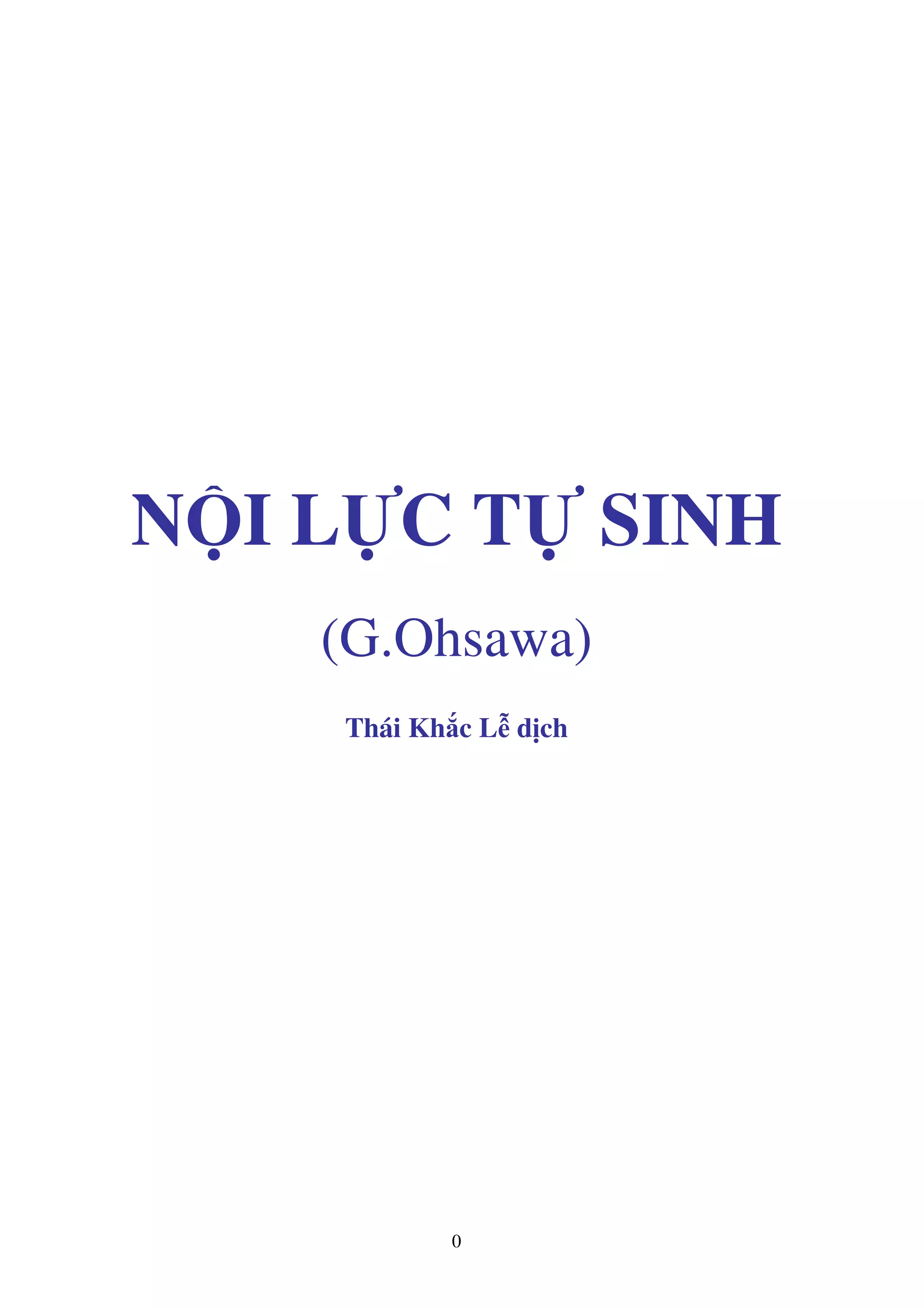 NỘI LỰC TỰ SINH. | PDF