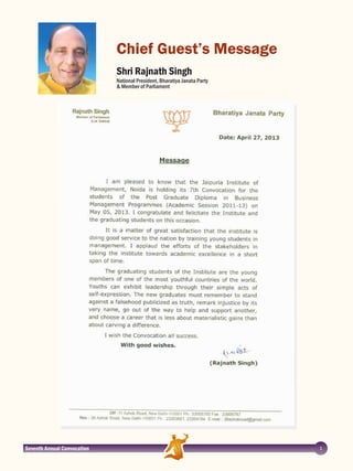 Souvenir - 7th Annual Convocation Noida | PDF