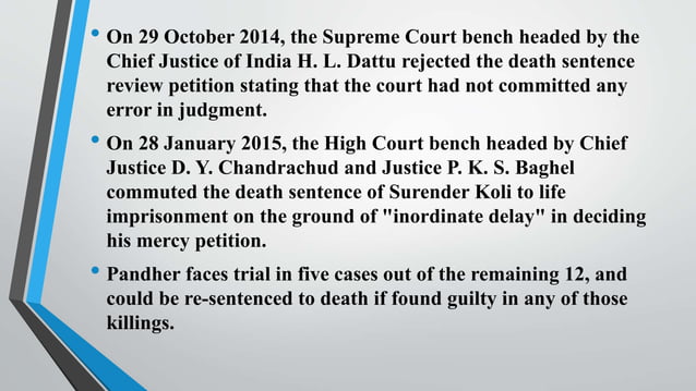 Noida nithari serial murder case study | PPTX