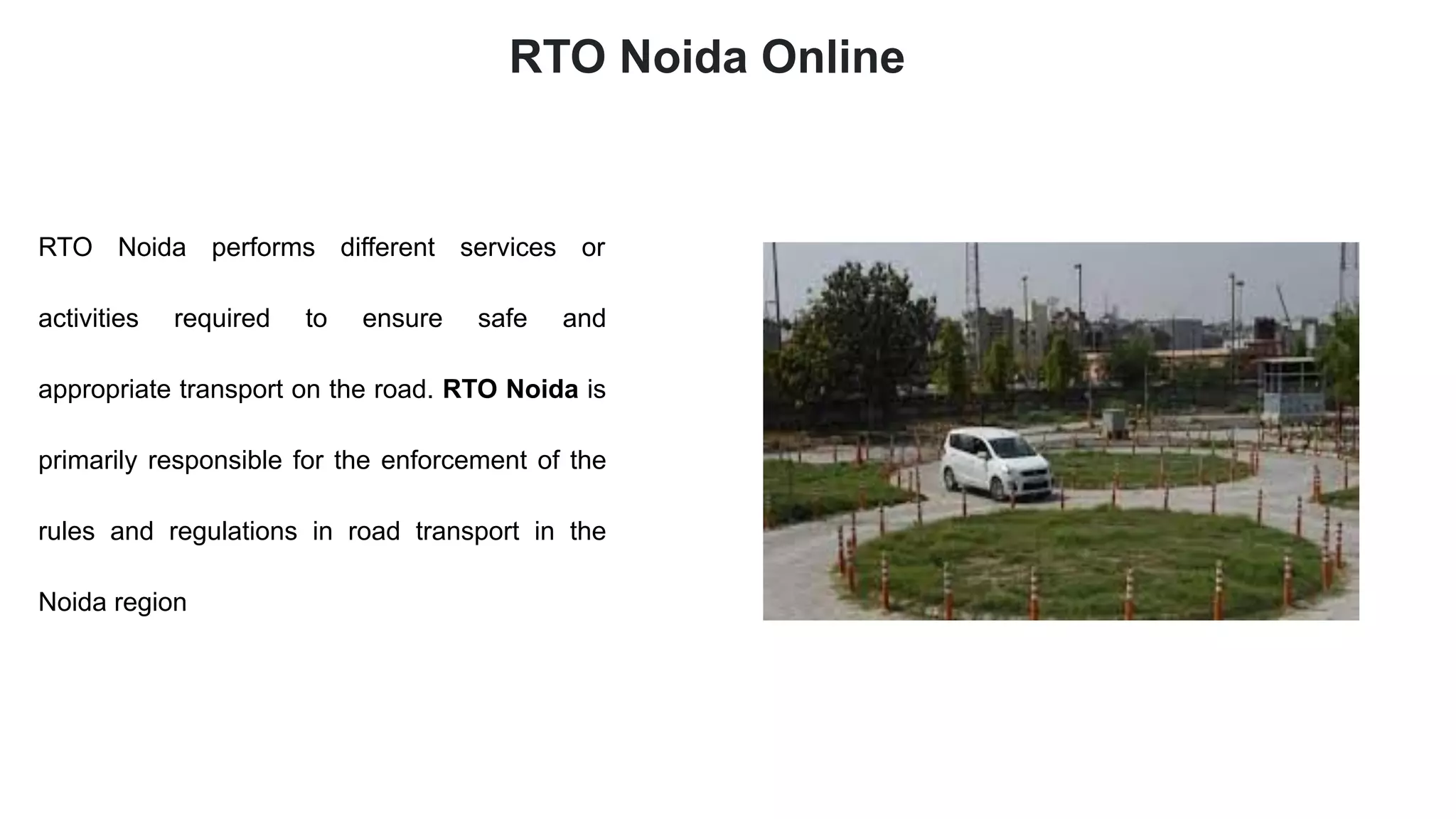 RTO Noida Online | PPT