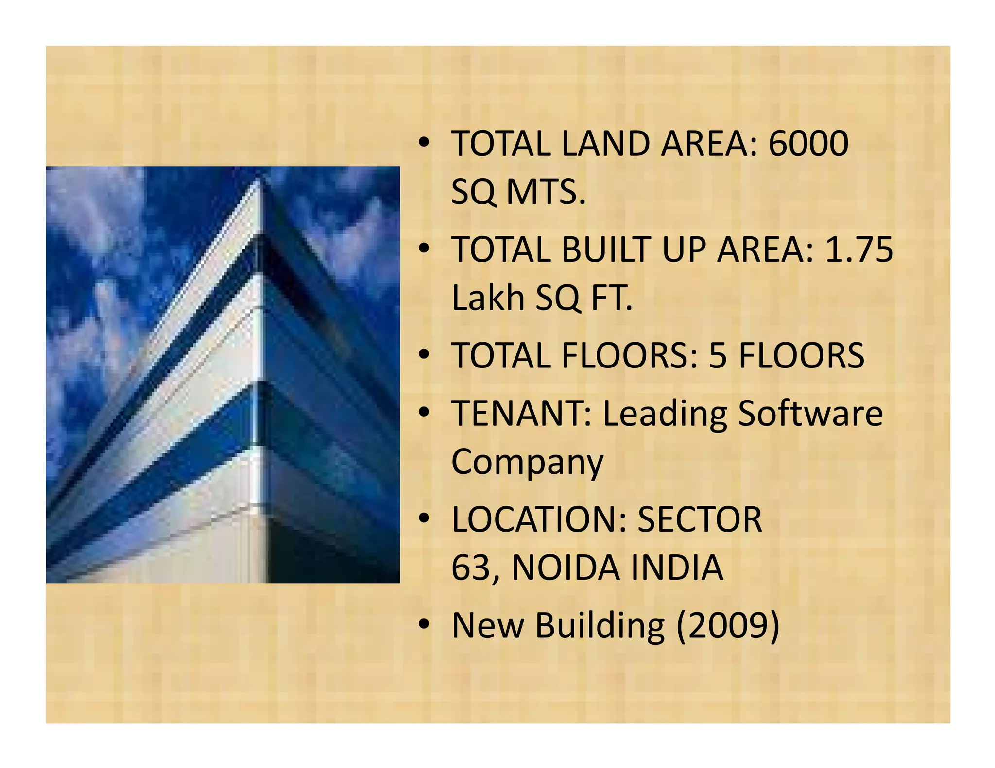 Noida Tenanted Sector 63 A.R.Consulting Blore | PDF