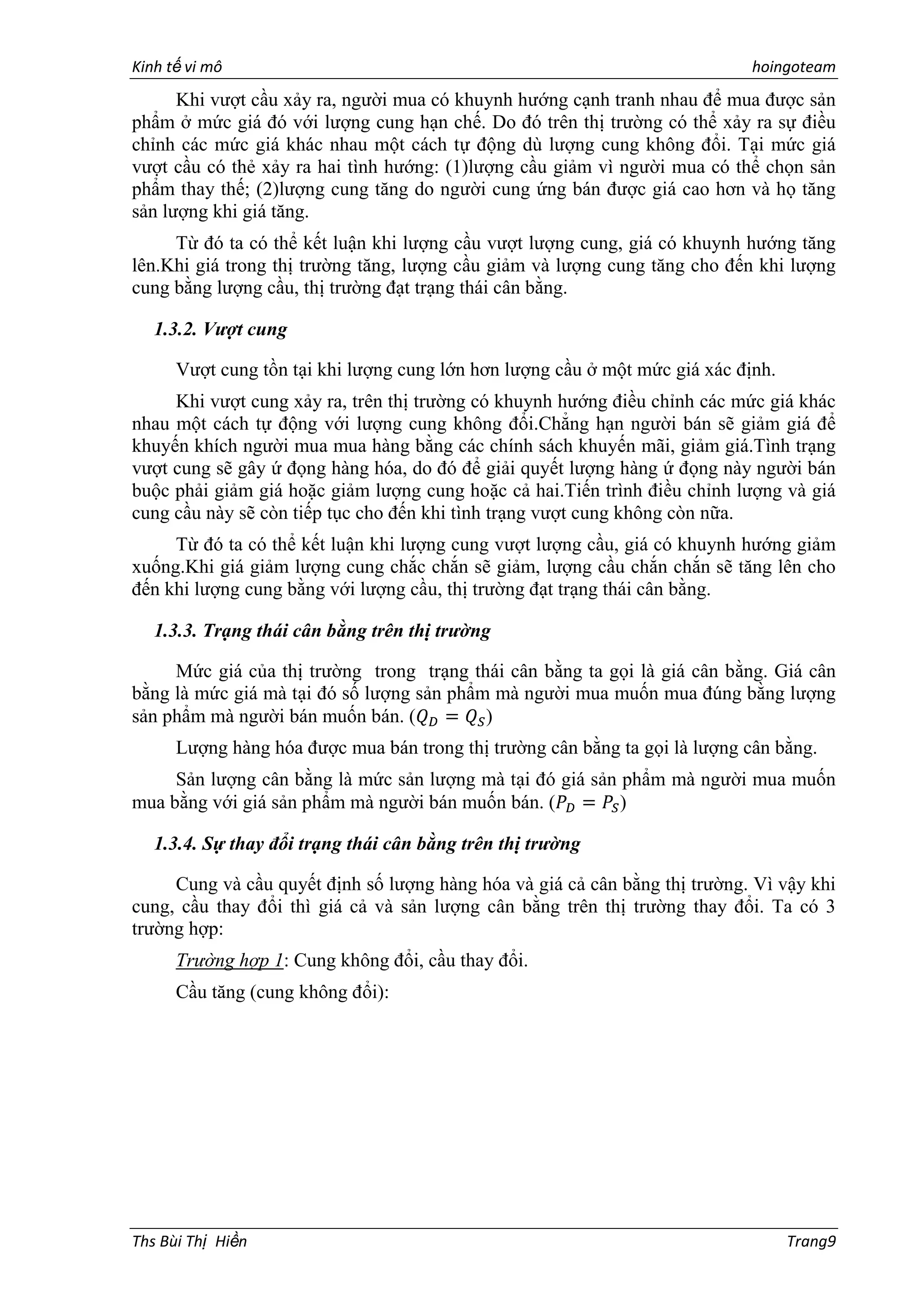 Tiểu luận kinh tế vi mô - Cung cầu lúa gạo | DOCX