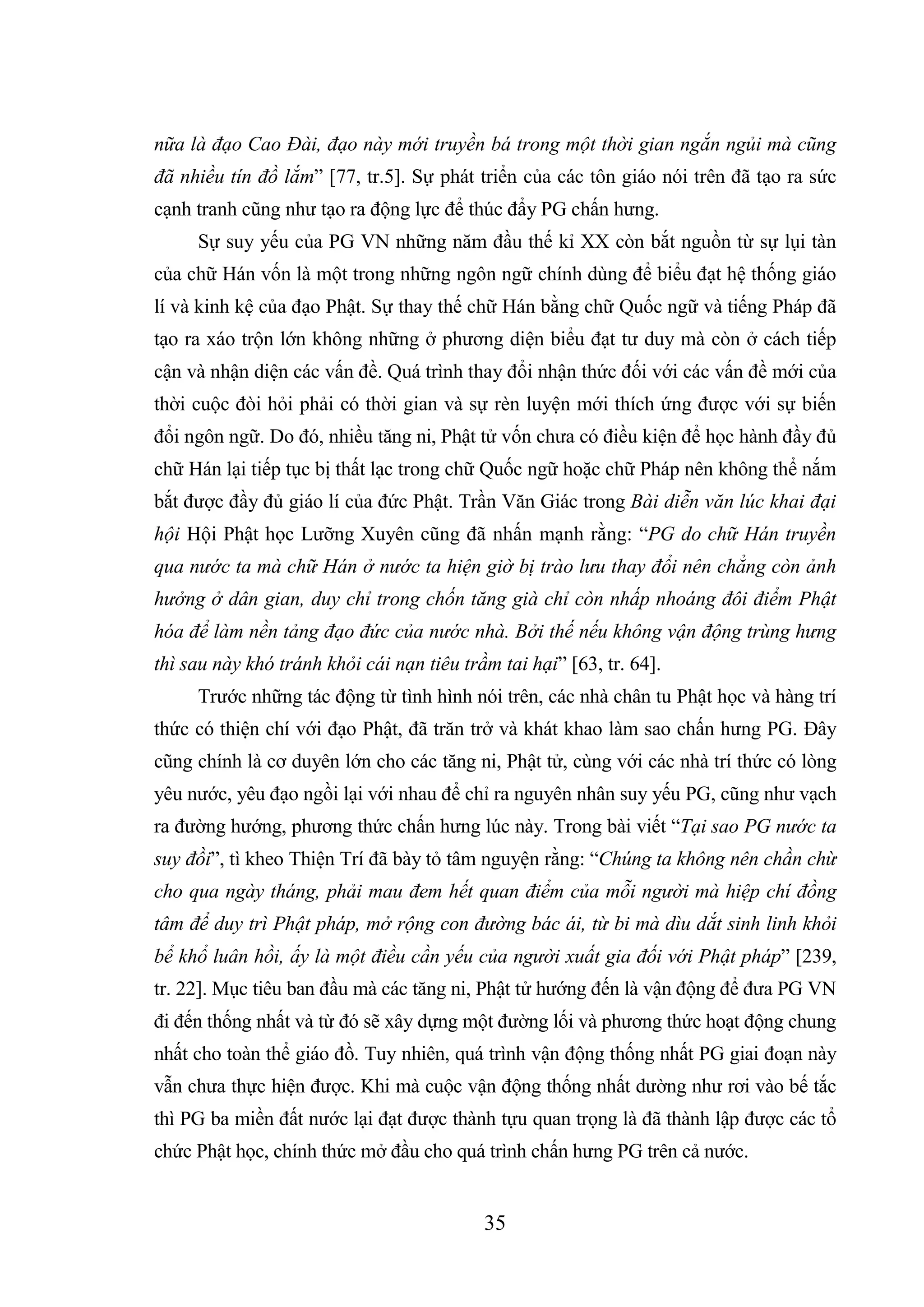 Luận án: Phong trào chấn hưng Phật giáo ở miền Trung Việt Nam | PDF
