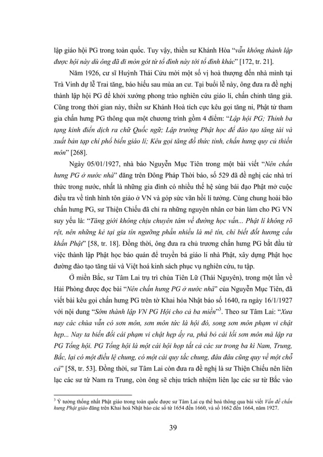 Luận án: Phong trào chấn hưng Phật giáo ở miền Trung Việt Nam | PDF