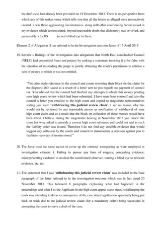 No investigation perverting course of justice | PDF