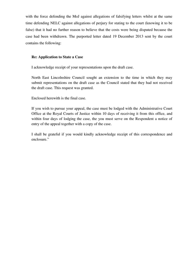 No investigation perverting course of justice | PDF