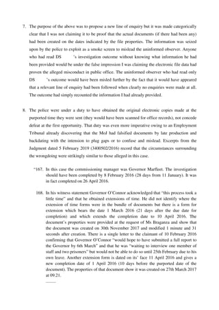 No investigation perverting course of justice | PDF