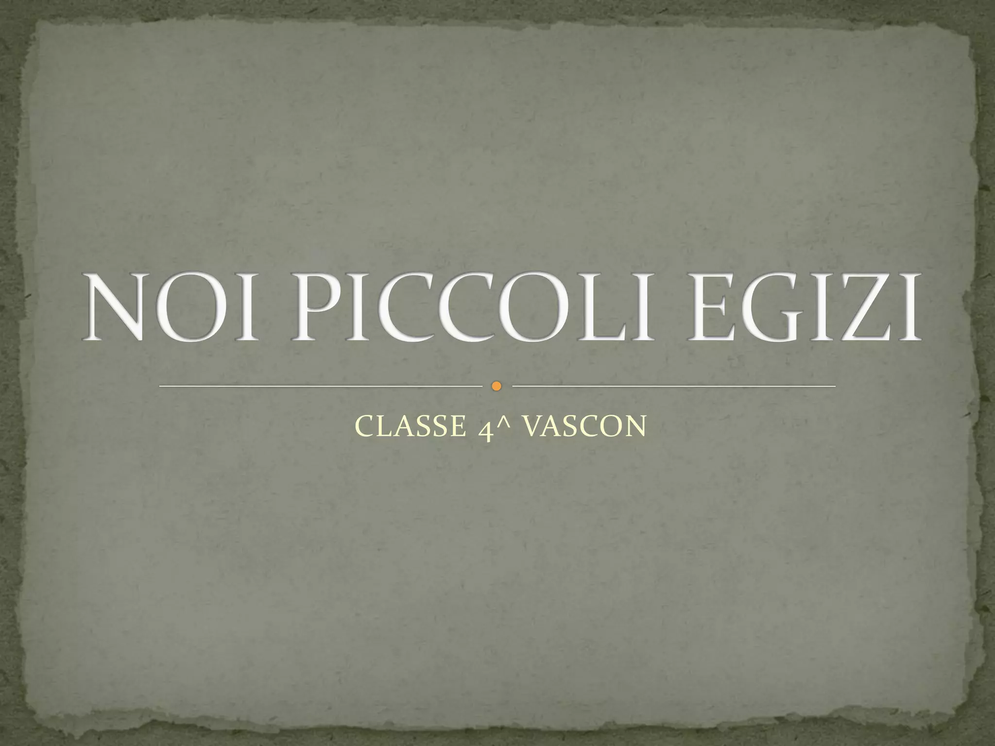 Noi piccoli egizi | PDF