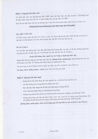 Noi quy cong ty Salekit 2020 | PDF