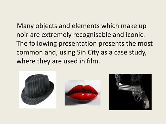 Noir iconography examples | PPT