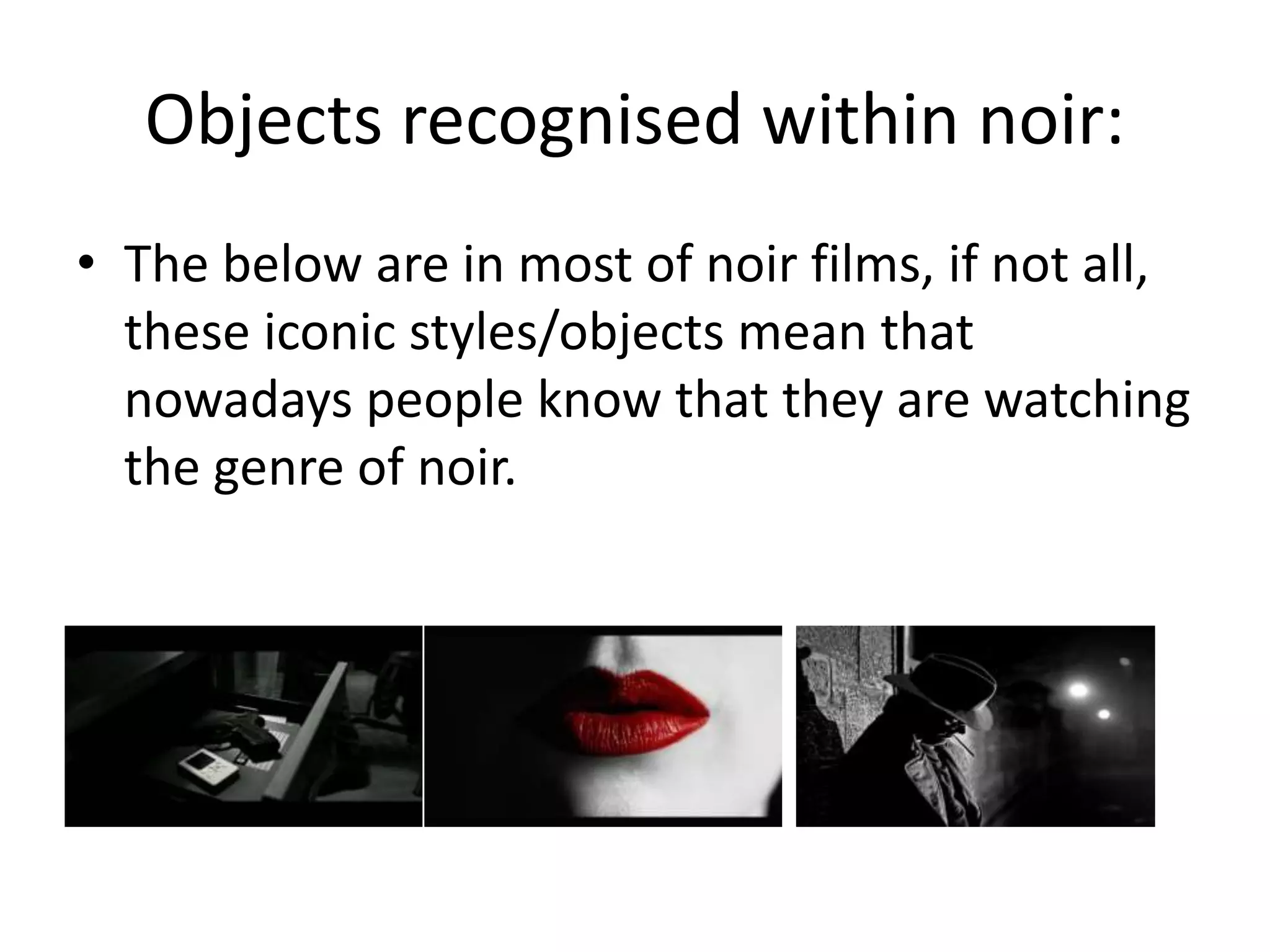 Noir Iconography | PPTX