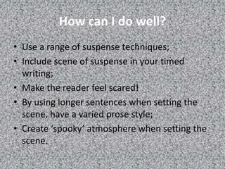 Noir unit suspense | PPTX | Screenwriting | Content Production