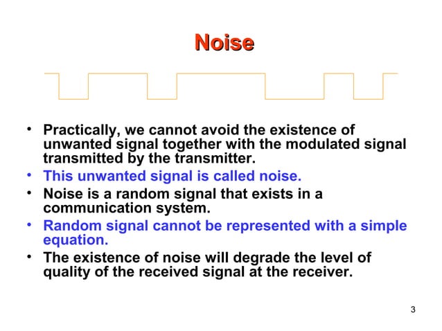 Noise in Communication System | PPT | Digital Audio | Computer Software ...