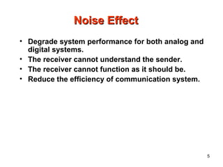 Noise in Communication System | PPT