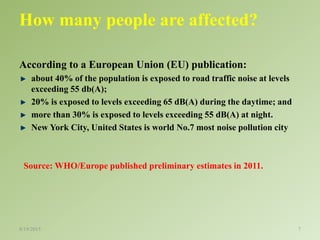 Noise Pollution | PPTX